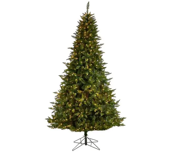 NEARLY NATURAL 9' Vermont Spruce Tree W/850 Lig Ts