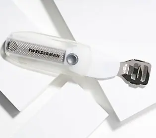 TWEEZERMAN Safety Slide Callus Shaver & Rasp W/ Holder