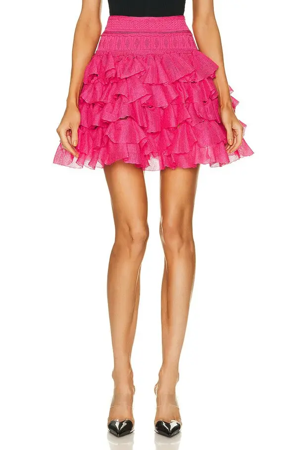 Alaïa Ruffle Layered Skirt