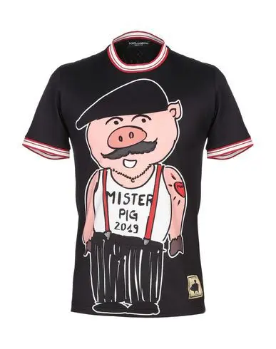 Dolce & Gabbana T-shirt Size Cotton, Elastane - Black