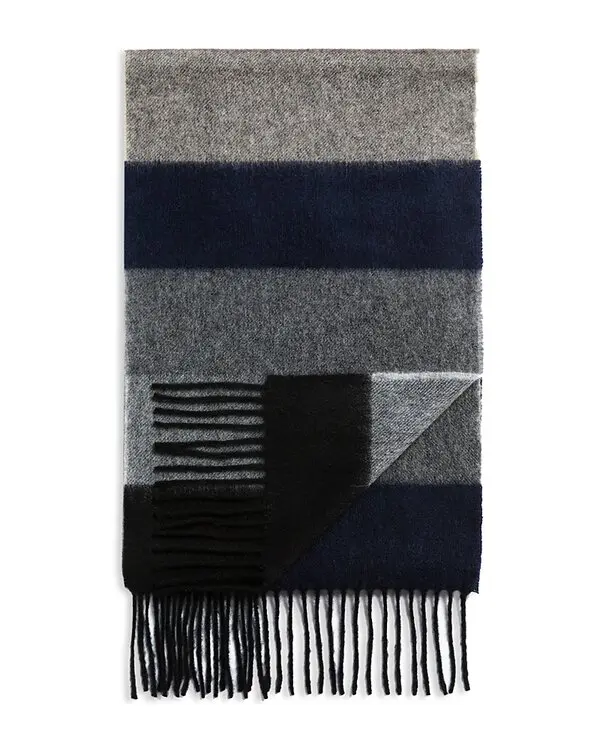 Bloomingdale'S Color Blocked Stripe Oversized Cashmere Scarf Exclusive