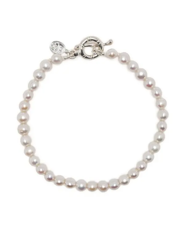 DOWER AND HALL T-bar Pearl Bracelet