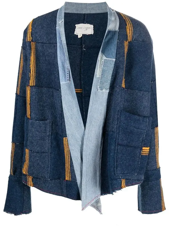 GREG LAUREN Patchwork Short Coat