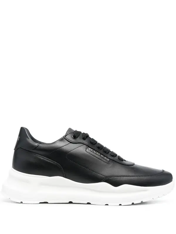 Philipp Plein Runner Low-top Leather Sneakers