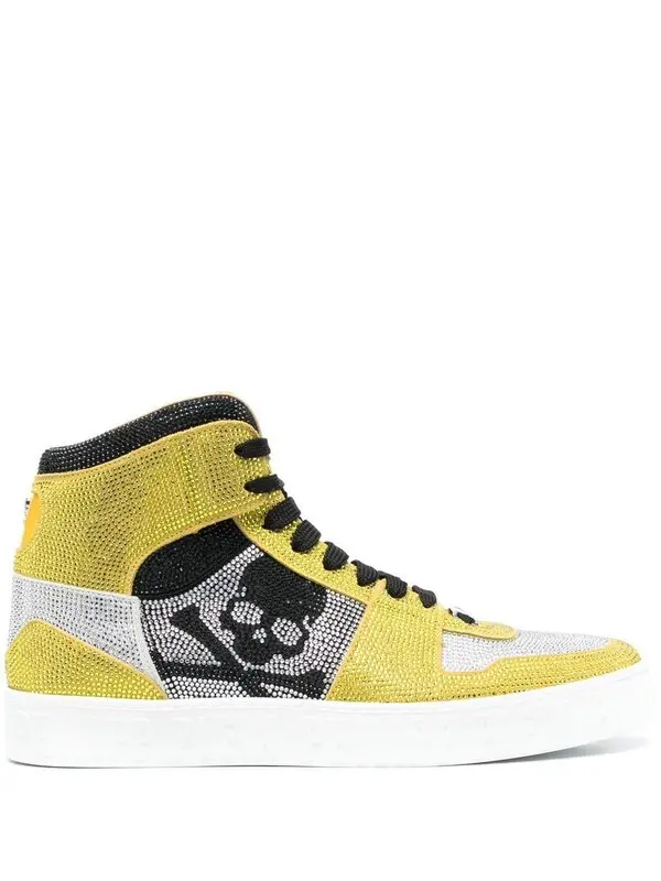 Philipp Plein Crystal Notorious High-top Sneakers