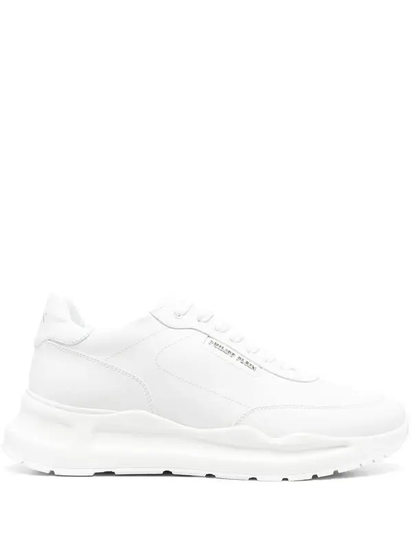 Philipp Plein Runner Leather Low-top Sneakers - White