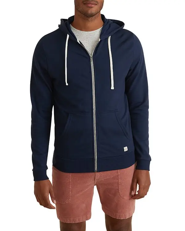 Marine Layer Afternoon Front Zip Hoodie - True Navy