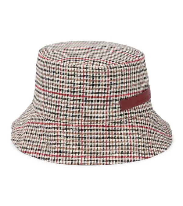 Ruslan Baginskiy Checked Bucket Hat