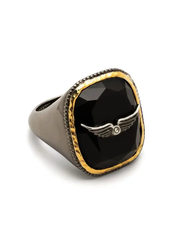 Zadig&Voltaire Rock Square Signet Ring - Silver