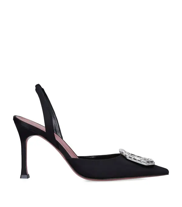 Amina Muaddi Camelia 90 Slingback Pumps