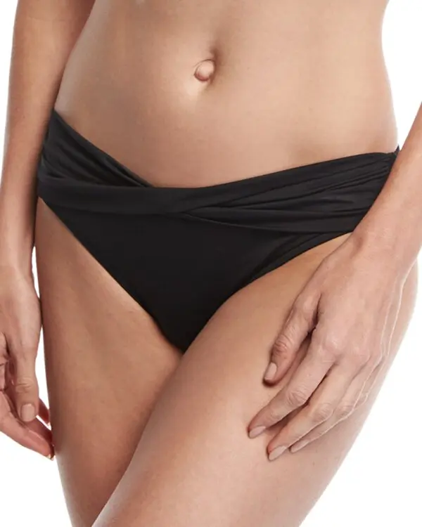 Seafolly Twist Band Hipster Bikini Bottom - Black