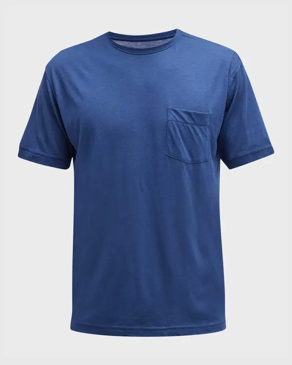Peter Millar Seaside Summer Pocket T-shirt - Atlantic Blue