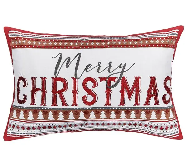 C&F HOME Merry Christmas 14 X 22 Printed Thro W Pillow