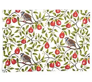 VALERIE PARR HILL 14' X 20' Partridge In A Pear Placemat Set Of 6 Valerie