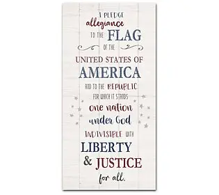 COURTSIDE MARKET Pledge Of Allegiance 12' X 24' Canvas