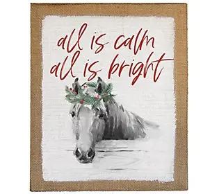 SINCERE SURROUNDINGS 15 All Is Calm Horse Canvas