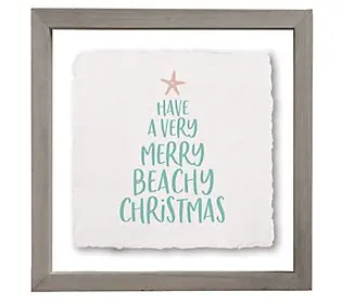 SINCERE SURROUNDINGS 10' Merry Beachy Christmas Floating Frame