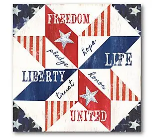 COURTSIDE MARKET Patriotic 24' X 24' Canvas