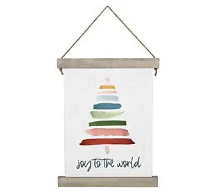 SINCERE SURROUNDINGS 27.5' Joy To The World Han Ging Canvas