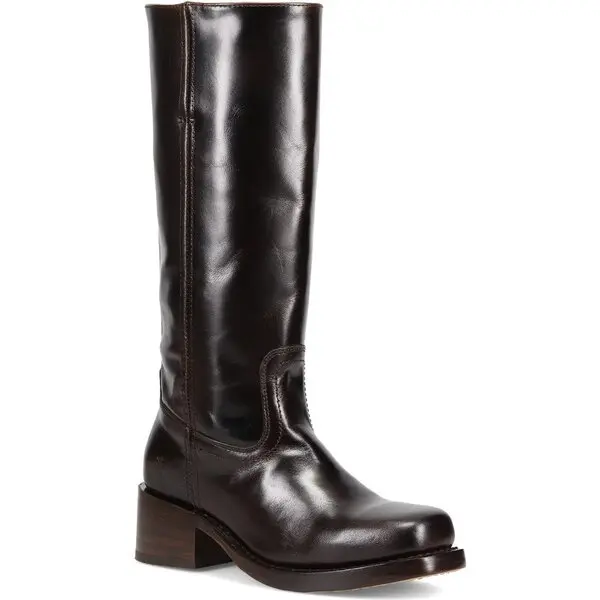 Frye Campus Knee High Boot - Bourbon