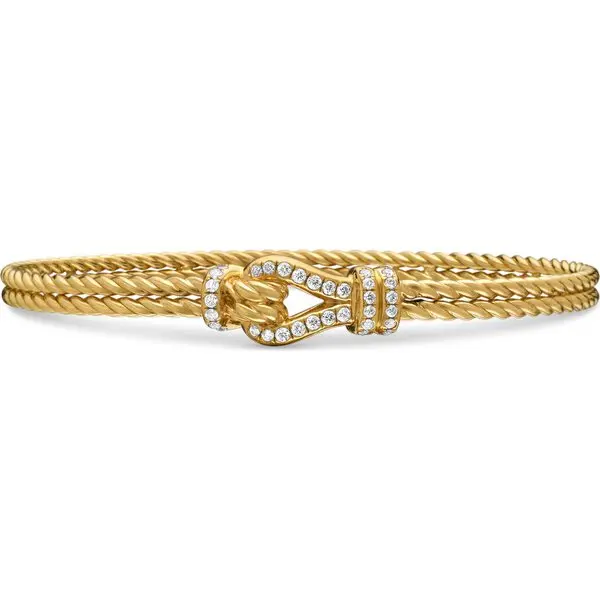David Yurman Thoroughbred Loop Bracelet - 18k Yellow Gold