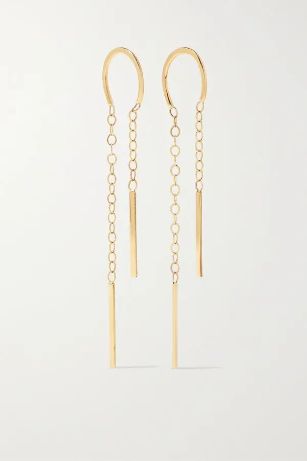 MELISSA JOY MANNING Horseshoe 14-karat Recycled Earrings