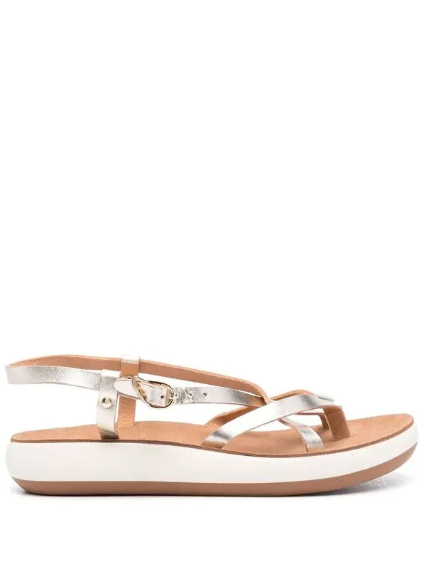 ANCIENT GREEK SANDALS Crossover-strap Leather Sandals