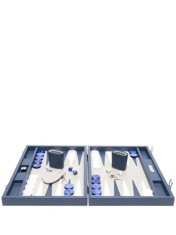 HECTOR SAXE Leather Backgammon Set