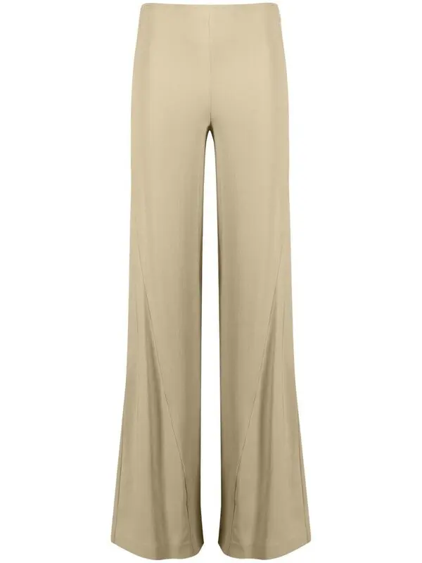 Jacquemus Le Pantalon Soffio Flared Trousers - Neutrals