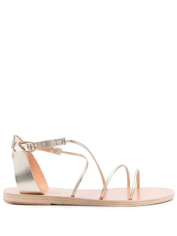 ANCIENT GREEK SANDALS Meloivia Metallic Sandals - Gold