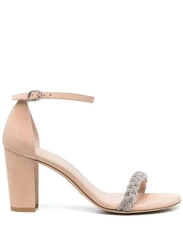 STUART WEITZMAN Nudistcurve 80mm Embellished Sandals
