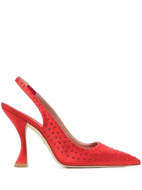 STUART WEITZMAN Say Rhinestone Pumps - Red