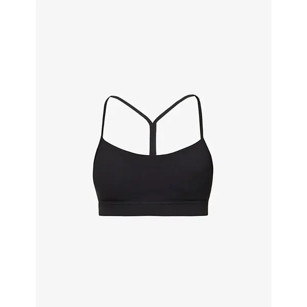Lululemon Flow Y Nulu Stretch-jersey Bra - Black