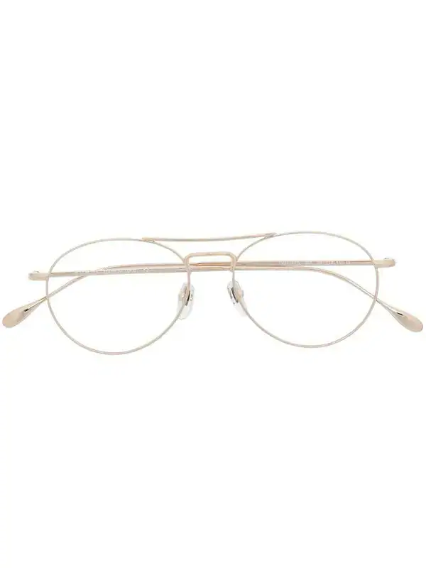 Gucci Pilot-frame Optical Glassses - Gold | Editorialist