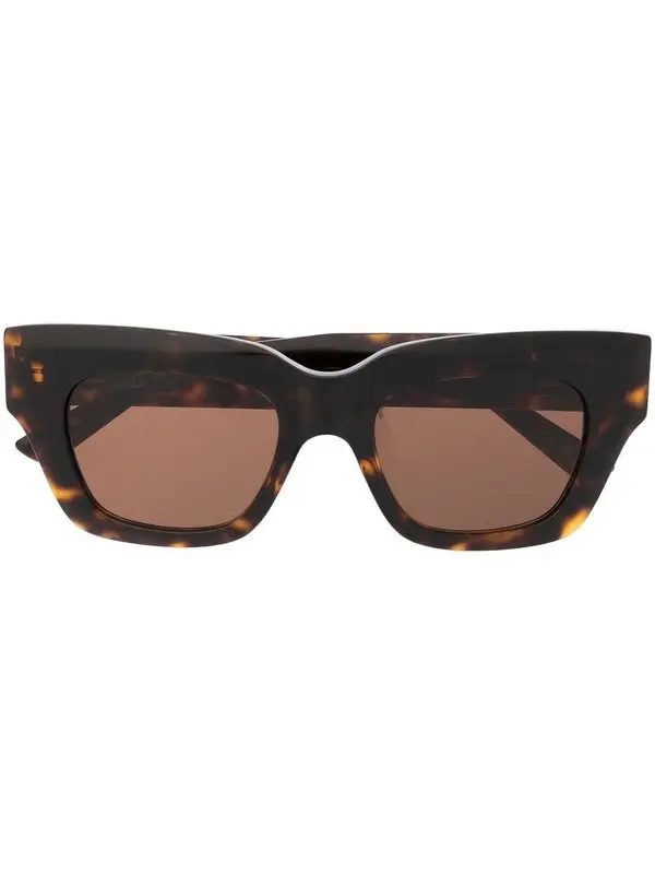 Balenciaga Logo Square-frame Sunglasses
