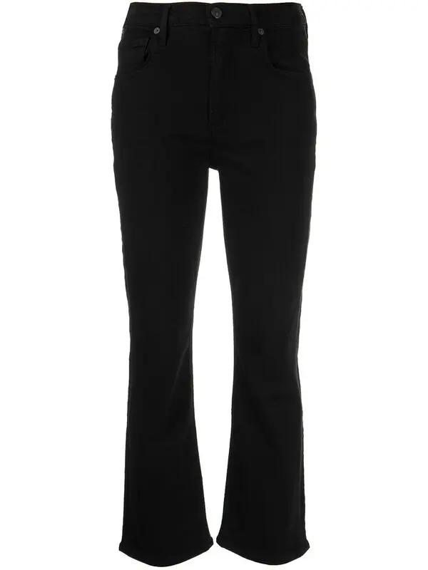 Citizens Of Humanity Isola Cropped Bootcut Jeans - Black