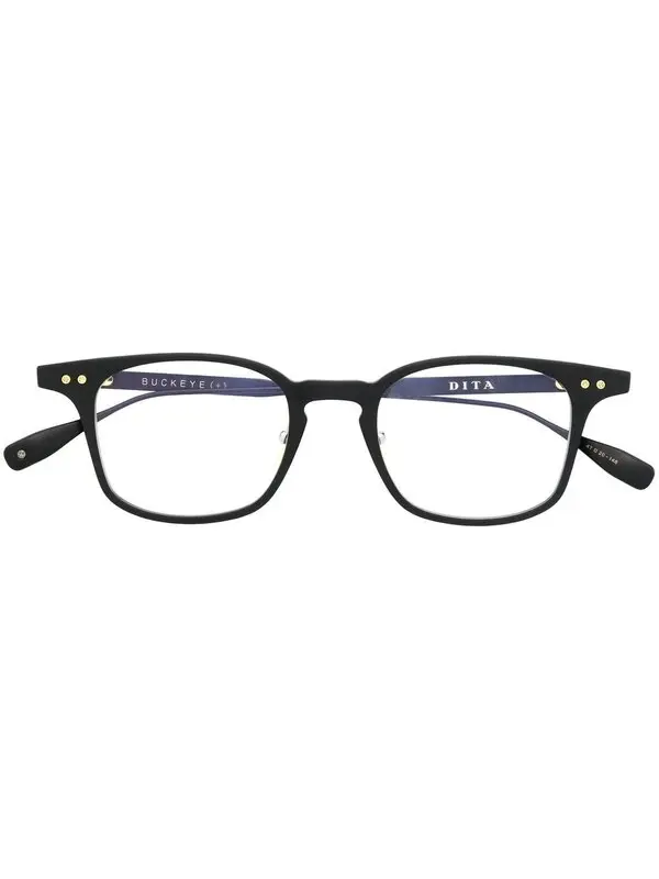 Dita Buckeye Square-frame Eyeglasses - Black