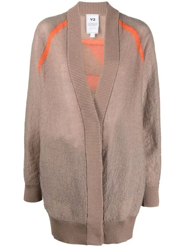 Y3 Logo-jacquard Cardigan