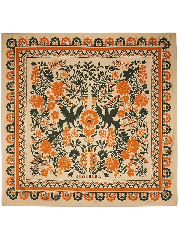 La DoubleJ Forest Graphic-print Scarf
