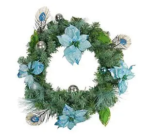 NORTHLIGHT Blue Accent Wreath
