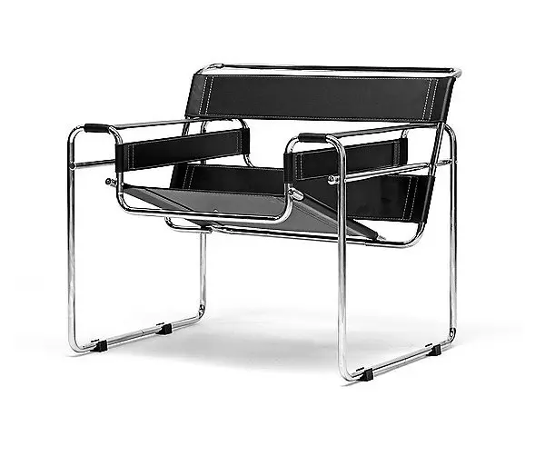 BAXTON STUDIO Jericho Leather Mid-century Modern Accent Chair