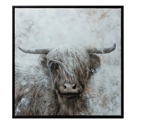 MELROSE International Framed Animal Print Canva S