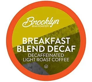 BROOKLYN BEAN ROASTERY Brooklyn Bean 40-count Breakfast Blend Decaf Co Ffee Pods