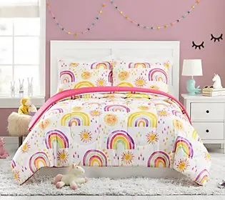 URBAN PLAYGROUND Rainbows & Suns Twin/twin Xl Comforter Set 2- Piece