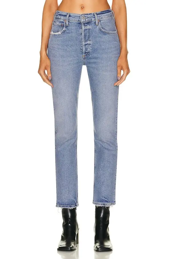 AGOLDE Riley Long Straight Jeans