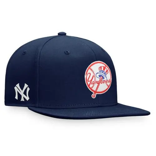 FANATICS Branded New York Yankees Iconic Team Patch Fitted Hat - Navy ...