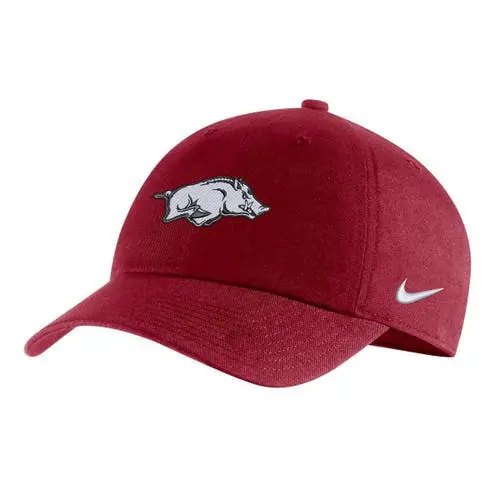 Nike Arkansas Razorbacks Heritage86 Logo Adjustable Hat - Cardinal ...