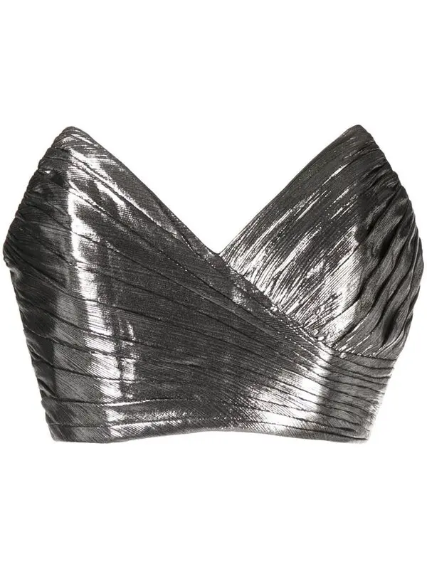 Retrofete Sophia Crop Top - Silver