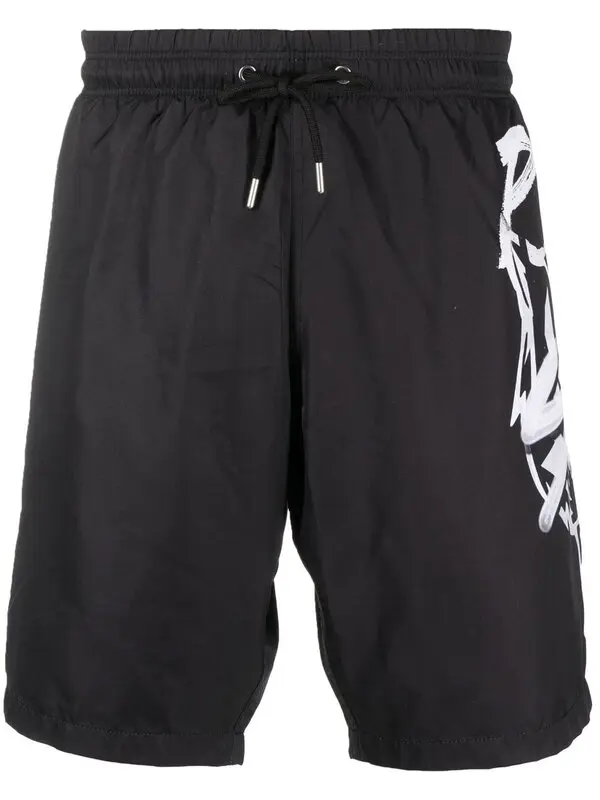 PLEIN SPORT Logo-print Swimming Trunks