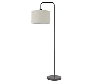 GLOBE ELECTRIC Barden 58' Floor Lamp With Fabri C Shade